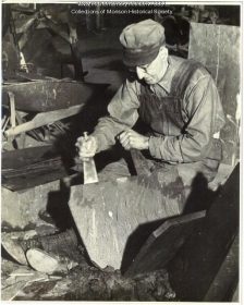 Splitting Roofing Slate Shingles - Slate Roof Shingles & Roofing ...